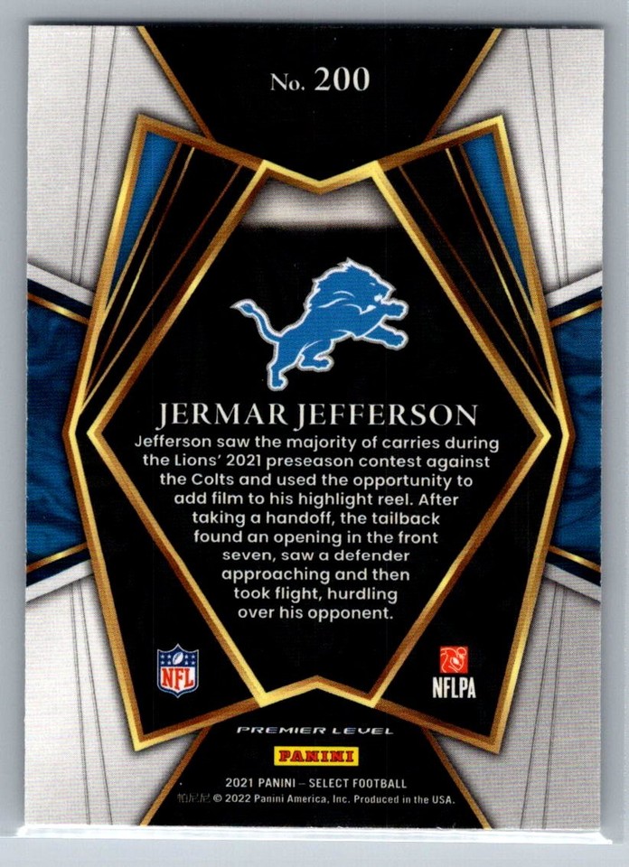 2021 Panini Select #200 Jermar Jefferson | eBay