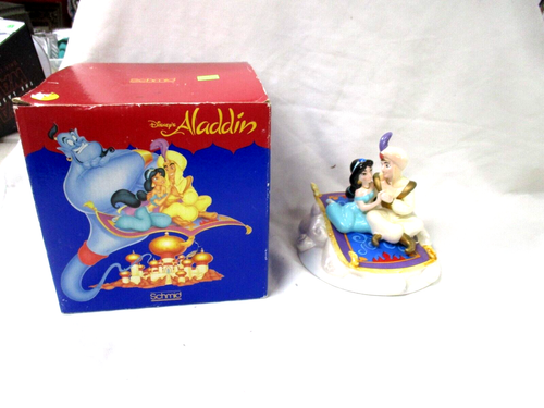 VTG 93 Schmid Disney Aladdin & Jasmine Music Box Magic Carpet A Whole ...