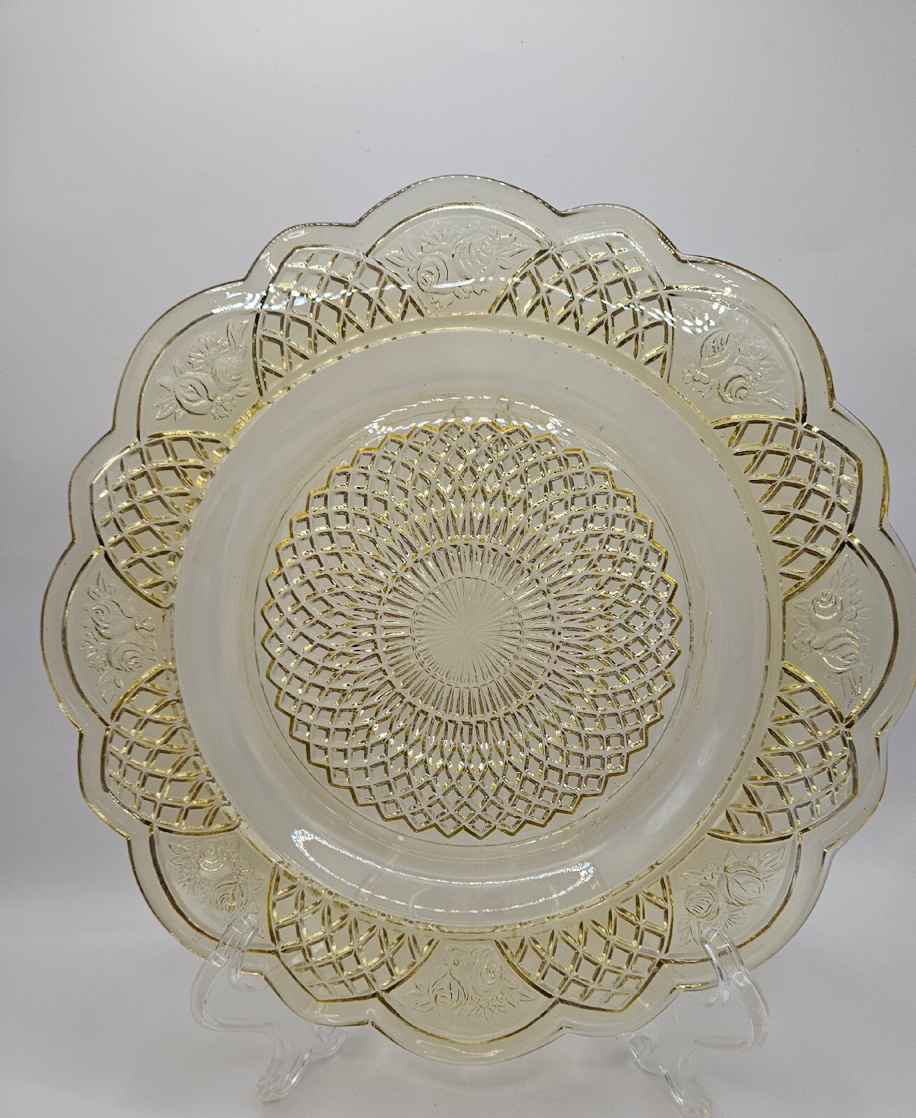 Mayfair Federal Glass Company Amber Dinner Plates - Set Of 5 | eBay