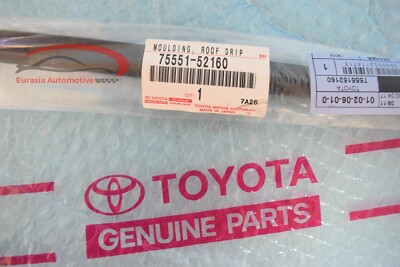 Genuine Toyota Yaris 07-11 Passenger Side Roof Drip Molding 7555152160 ...