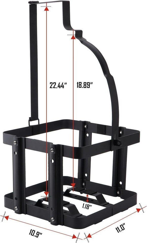 Fuel Jug Gas Can 5.5Gallon Container Holder Rack Bracket Mount fit VP ...
