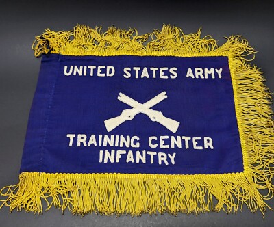 US Army Training Center Infantry Guidon Battalion Fringe Service Flag ...
