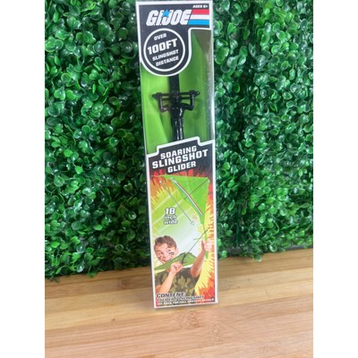 GI Joe Soaring Slingshot Glider Over 100ft Sling Shot Distance 18 ...