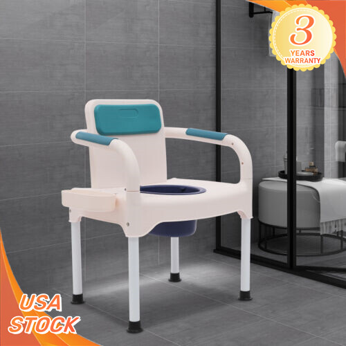 Bedside Commodes Chair Toilet Chair Commode Toilet with Armrests for ...