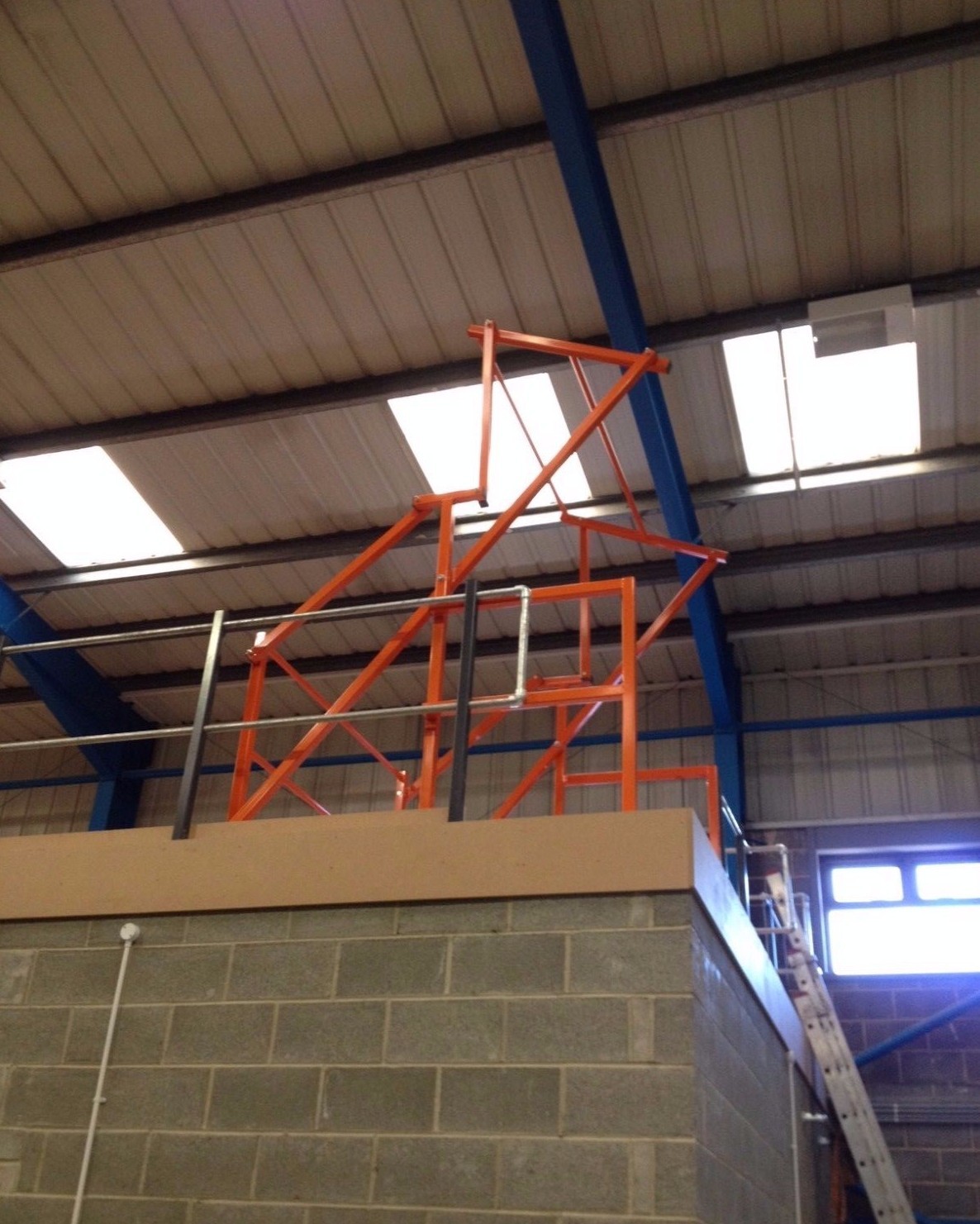 High Mezzanine Floor Pallet Gate - Health & Safety - Pivot / Swing Gate ...