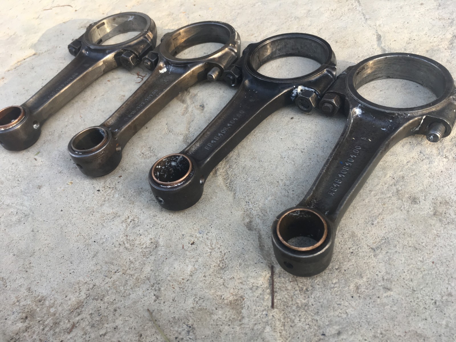 Porsche 356 912 Connecting Rods (4) Set 2 616 103 101 00 | Vintage Part
