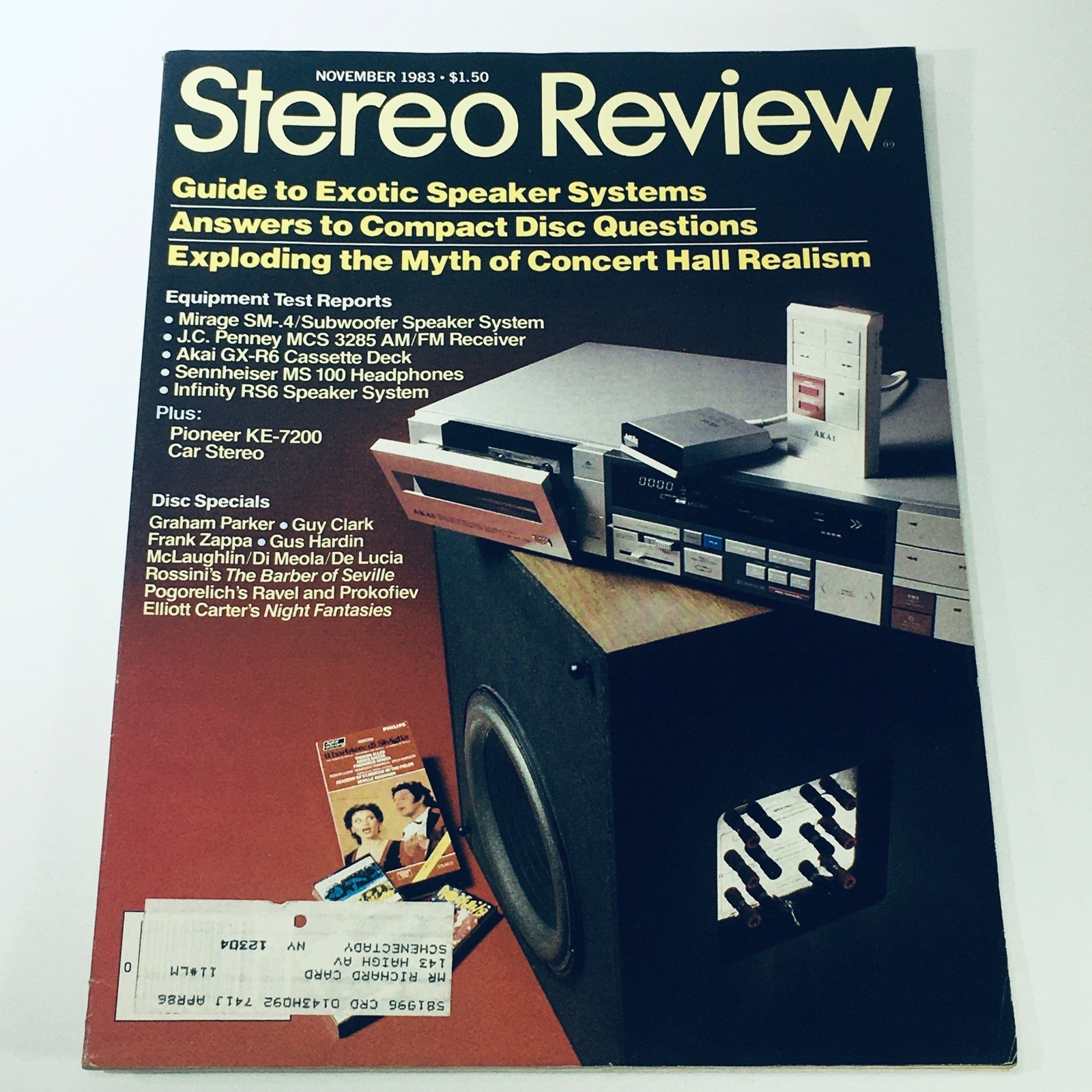 VTG Stereo Review Magazine November 1983 - Graham Parker / Guy Clark ...