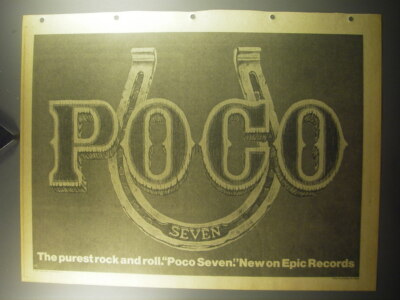 1974 Poco Seven Album Ad - The purest rock and roll | eBay