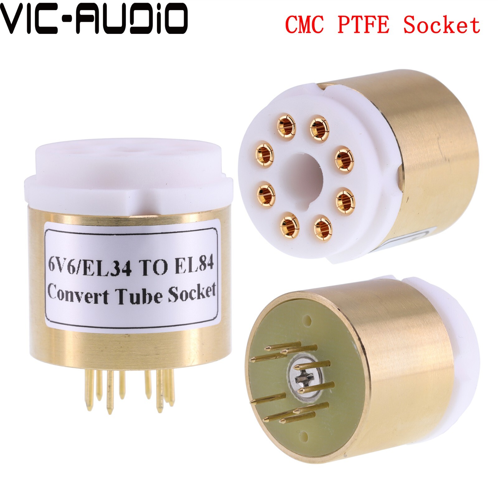 1PC 6L6 6V6 EL34 TO EL84 6BQ5 Convert Tube Socket Adapter Audio Vintage ...
