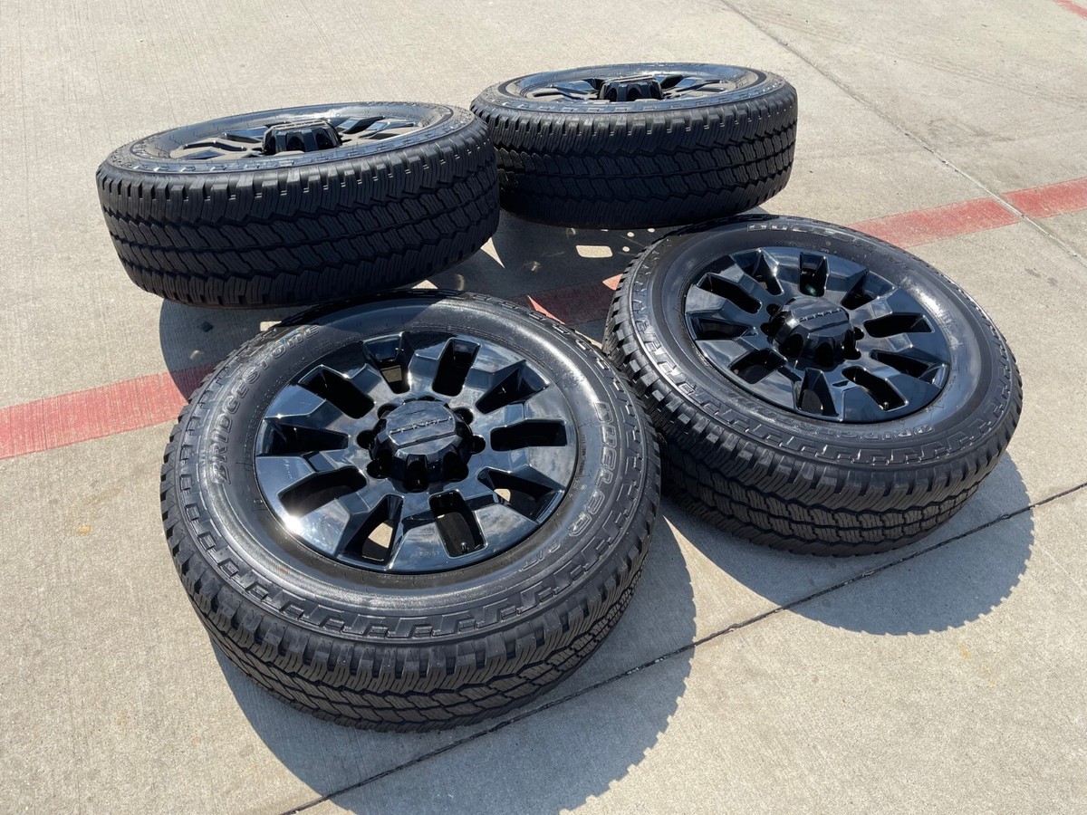 20 Inch Factory Chevy Wheels 20 Inch Gloss Black AT4 Style Split Spoke