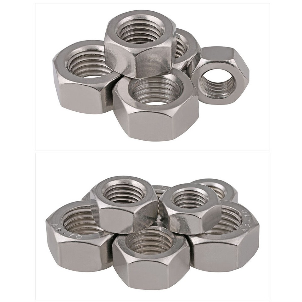 M1 to M30 Metric Hexagon Full Nuts Lock Nuts DIN 934 Stainless Steel ...