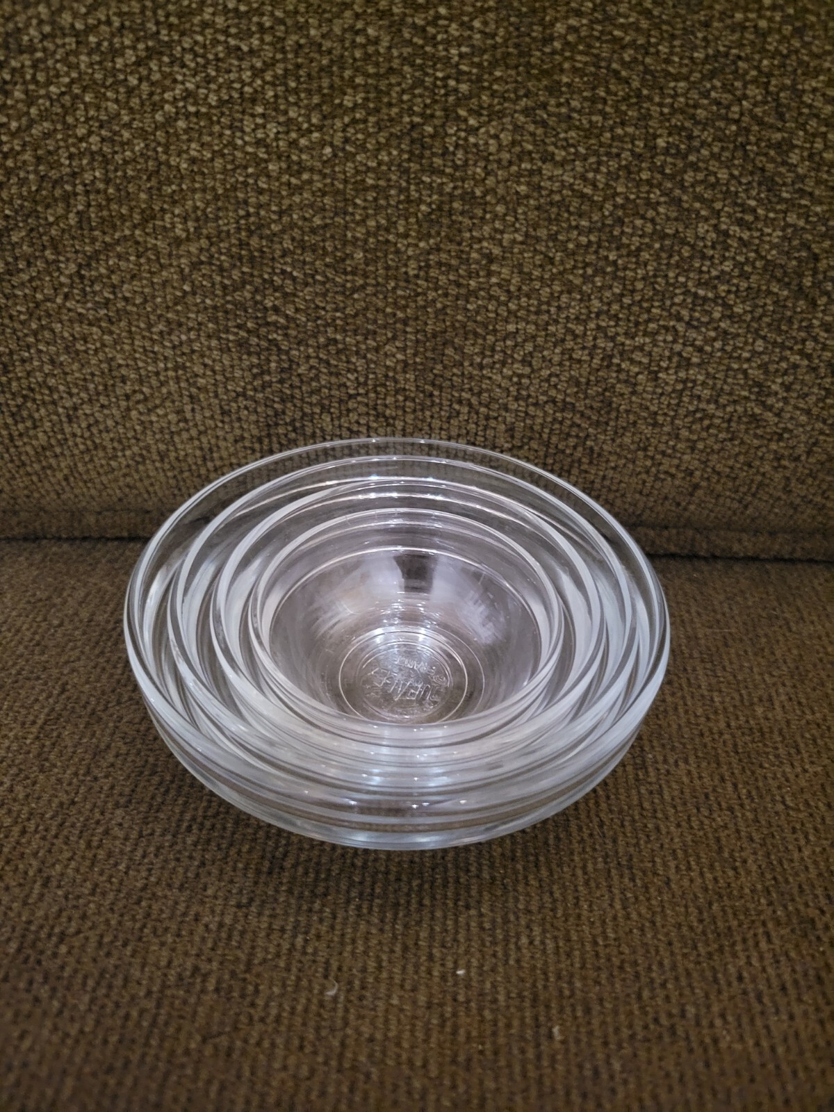 Vintage DURALEX France Glass Graduated Nesting Mixing Measuring Bowls ...