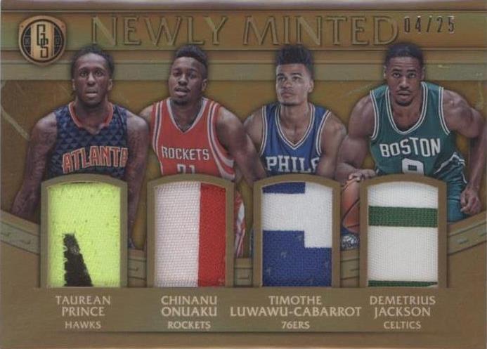 2016-17 Panini Gold Standard - Newly Minted Memorabilia Quads Taurean ...