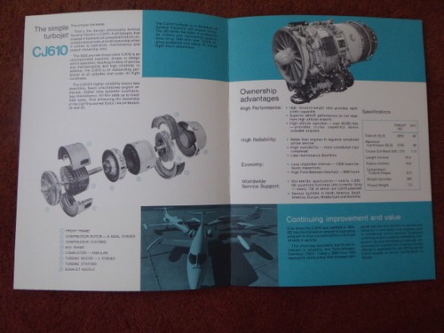 1975 DEPLIANT GENERAL ELECTRIC CJ610 TURBOJET ENGINE GATES LEARJET | eBay