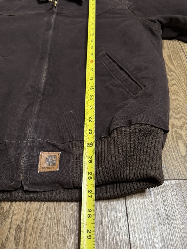 Vintage Carhartt Jacket Mens Medium Santa Fe Brown J14 DKB Corduroy Collar | eBay UK