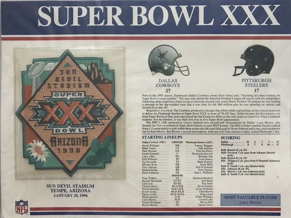 Official NFL Super Bowl Patch Collection/Willabee & Ward 1967-2019 + 50 ...