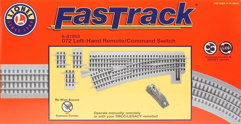 Lionel O72 Remote/Command FasTrack Left Hand Switch | eBay