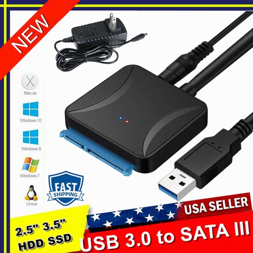 2×1× USB 3.0 to SATA III Hard Drive Adapter for 2.5 "3.5" HDD SSD windows Mac | eBay