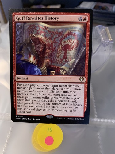 MTG Guff Rewrites History Commander Masters 0737 Regular Rare | eBay