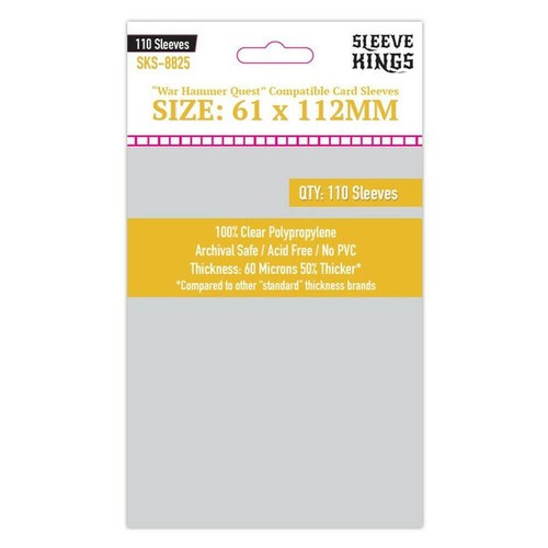 SK Board Game Archival Safe Acid Free Middara 6mm XL Sleeves 75x110mm ...