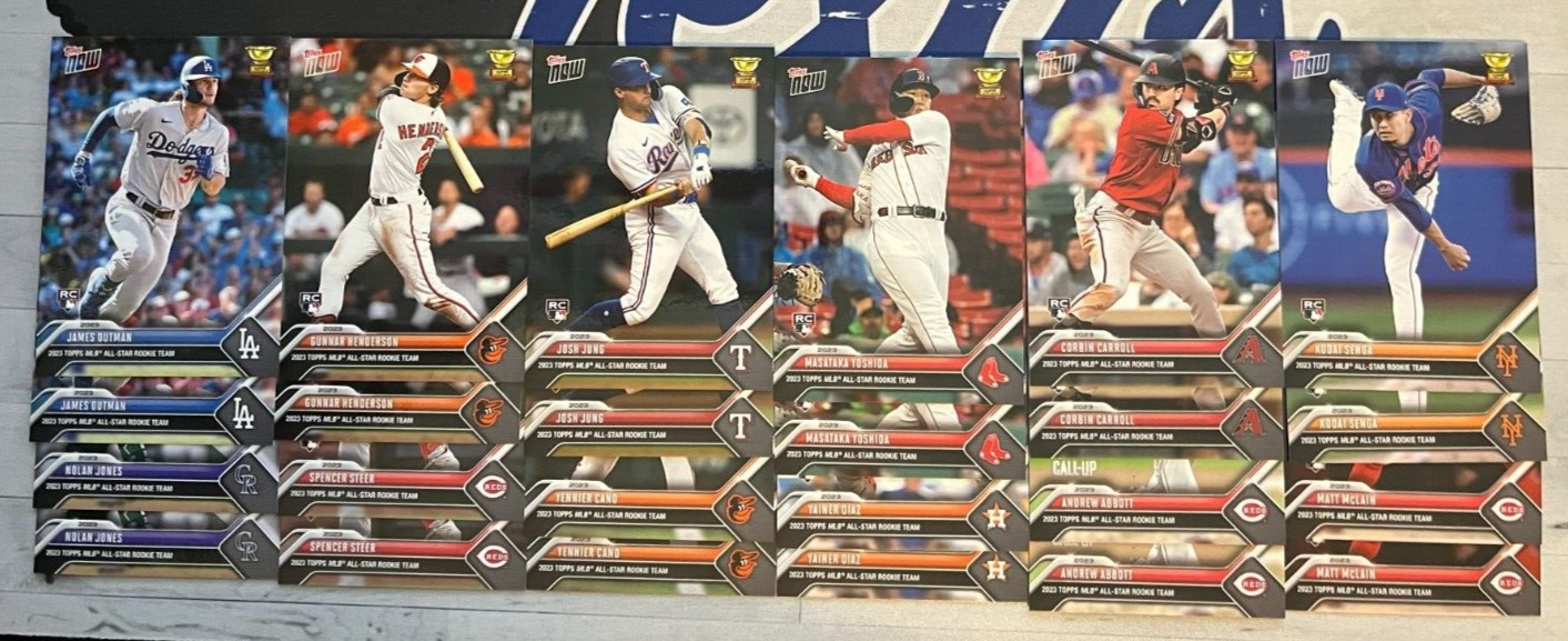 2023 Topps Now MLB Baseball All Star Rookie Cup Cards #1-12 YOU PICK ...