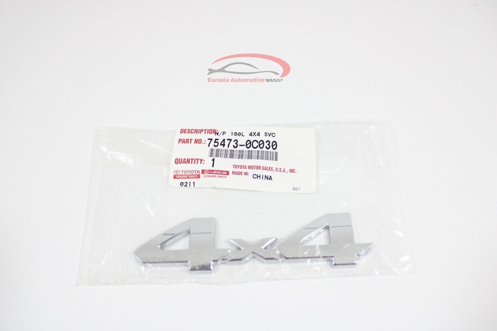 Genuine Toyota Tacoma Tundra 07-22 Rear Tailgate 4x4 Emblem 754730C030 ...