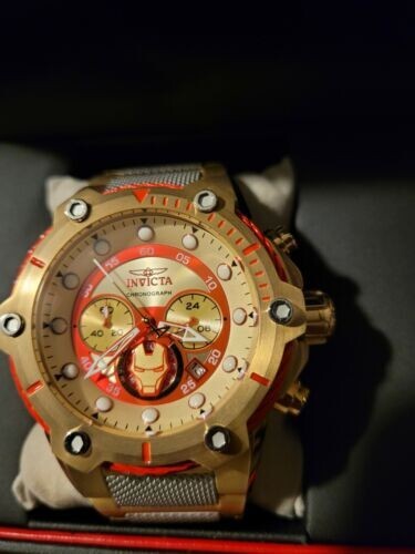 Invicta 25781 Marvel Ironman Wrist Watch for Men Limited Edition #1007/ ...