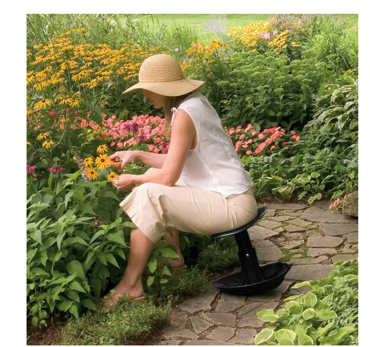 Garden Gardening Rocker Seat Stool Chair Ergonomically Designed Curved ...