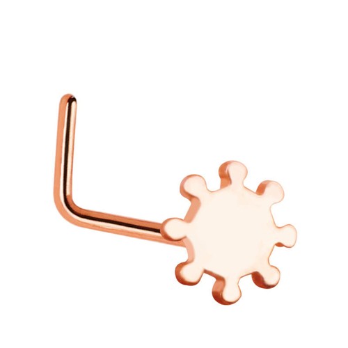 8PCS Surgical Steel Small Thin Love Star Screw Nose Stud Ring Piercing ...