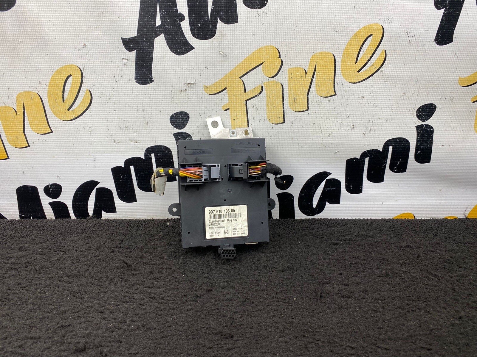 2005 Porsche Boxster Convertible Front Body Control Module BCM ...