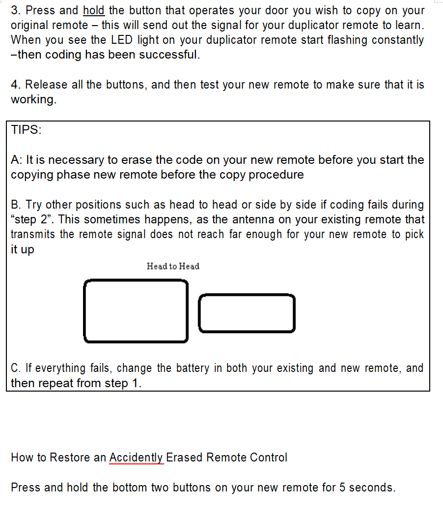 Merlin M1000 M2000 M2200 2500L M1100 Garage Door Remote | eBay