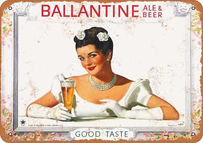 METAL SIGN - Ballantine Ale & Beer - Vintage Look Reproduction | eBay