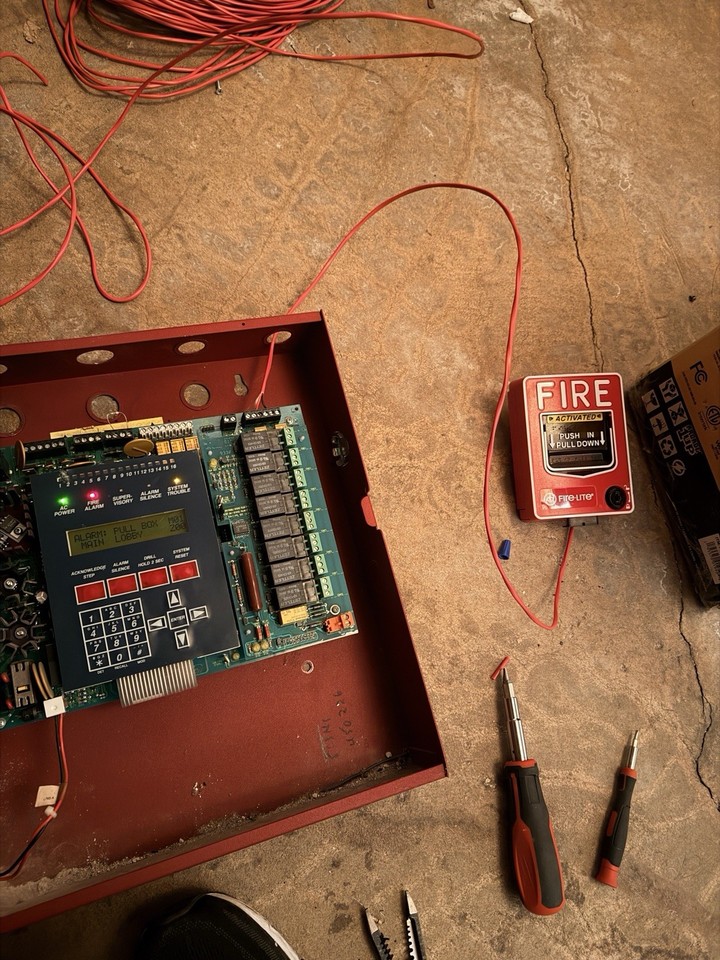 Fire Lite MS-9200 (First Gen) Fire Alarm Control Panel WORKING *READ ...