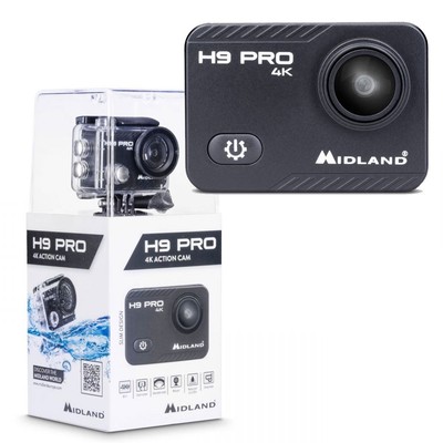MIDLAND H9 PRO ACTION CAM 4K WI-FI Videocamera con Custodia Waterproof ...