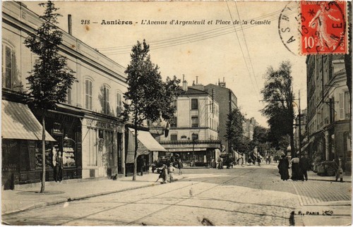 CPA Asnieres Avenue d'Argenteuil et Place de la Comete (1313719) | eBay