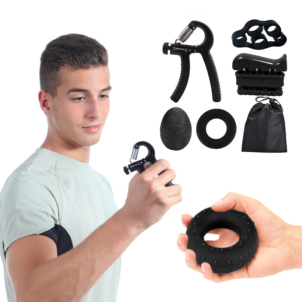 5pcs/Set Grip Ball Power Heavy Hand Gripper Fitness Gym Equipment ...