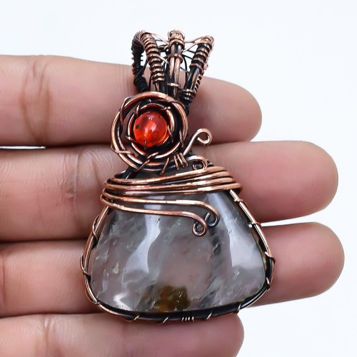 Rock Pierre Précieuse Cristal Main Fil de Cuivre Emballé Bijoux ...
