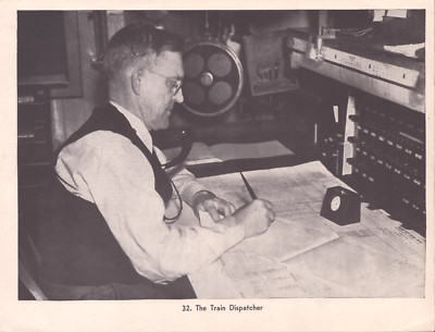 Railroad - Art Print - The Train Dispatcher - #32 - 11" x 8.5" - B&W | eBay
