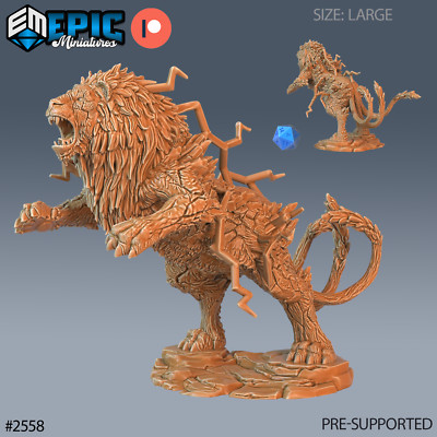 Thunder Lion A | Epic Miniatures | RPG D&D Pathfinder Wargaming | 25 ...