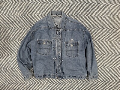 GSL RAW DENIM JACKET Made In Italy MENS SIZE XXL 2XL | eBay