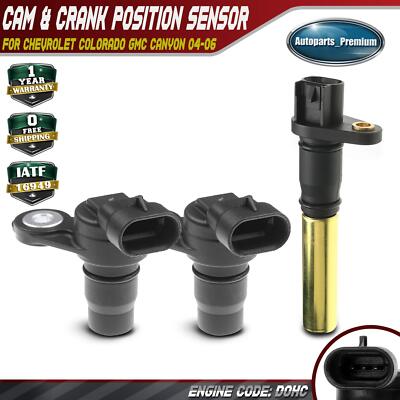 2004-2006 Chevy Colorado GMC Canyon 2x Camshaft & 1x Crankshaft ...