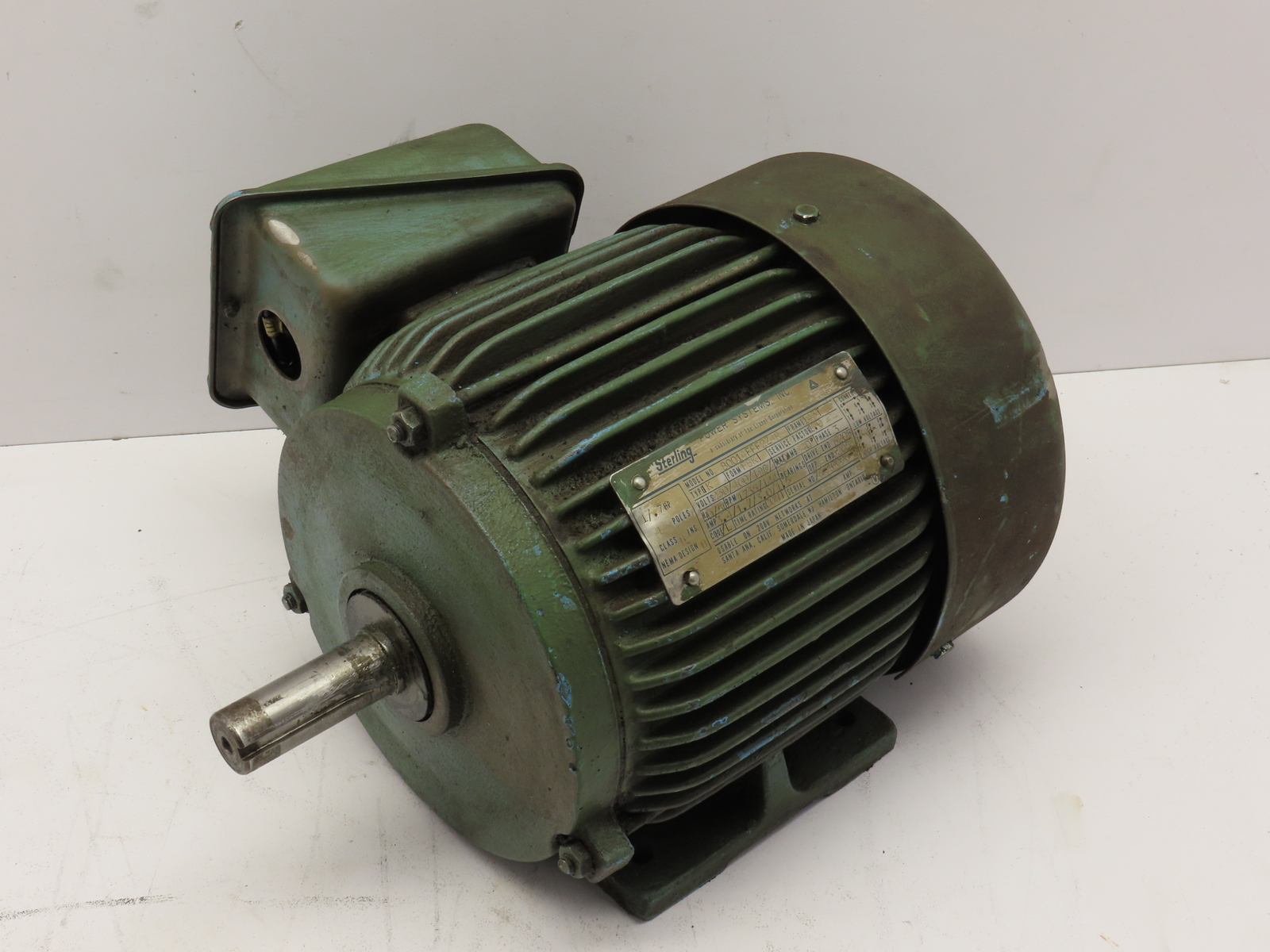 Sterling B0014FFF2Z4R 1HP 1735RPM 143T Frame 3PH TEFC TE Motor 208-230 ...