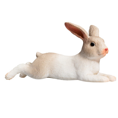 .Mojo RABBIT LYING DOWN cute pet farm models toys plastic figures ...