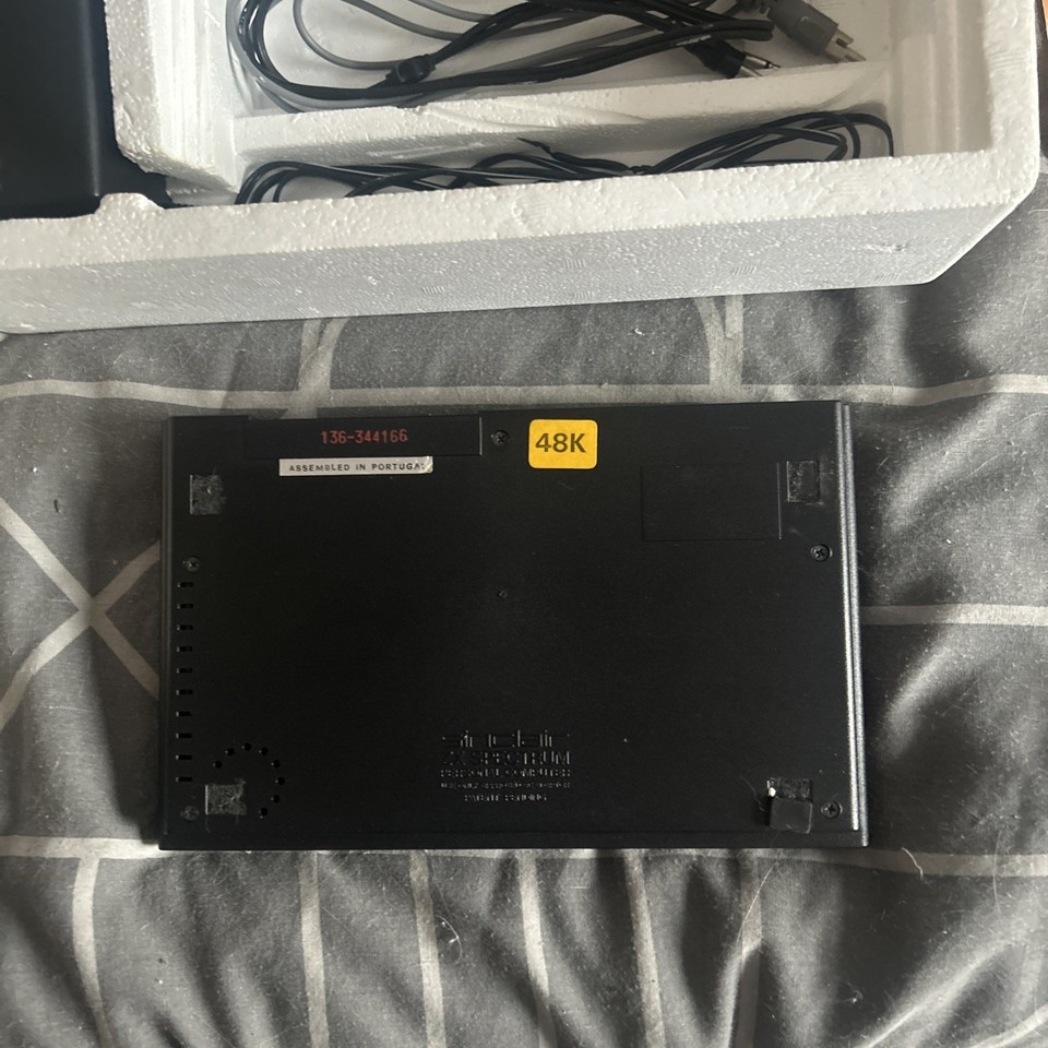 Boxed Vintage Sinclair ZX Spectrum 48k Personal Computer Genuinely ...