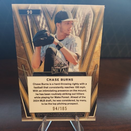 2024 Leaf Metal Chase Burns RC Silver /185 | eBay