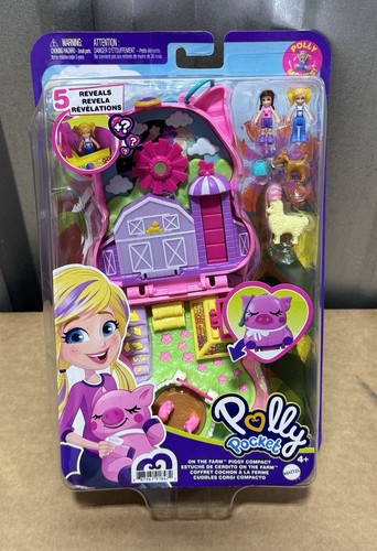 Polly Pocket On The Farm Piggy Compact Pet 5 Reveals *Damaged Packaging ...