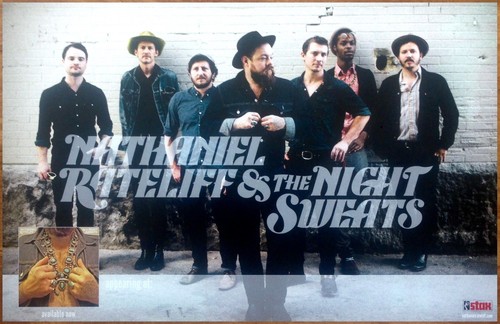 NATHANIEL RATELIFF & THE NIGHT SWEATS Ltd Ed RARE Tour Poster +BONUS ...