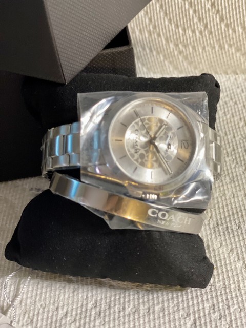 Coach 37mm Libby Watch Gift Set Stainless Steel C4719 for sale online ...