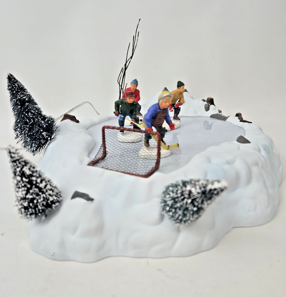 Lemax Christmas Hockey Skating Rink Animated | eBay
