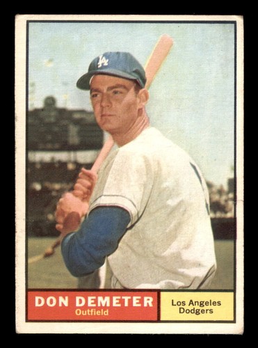 1961 Topps Baseball #23 Don Demeter VG *e1 | eBay